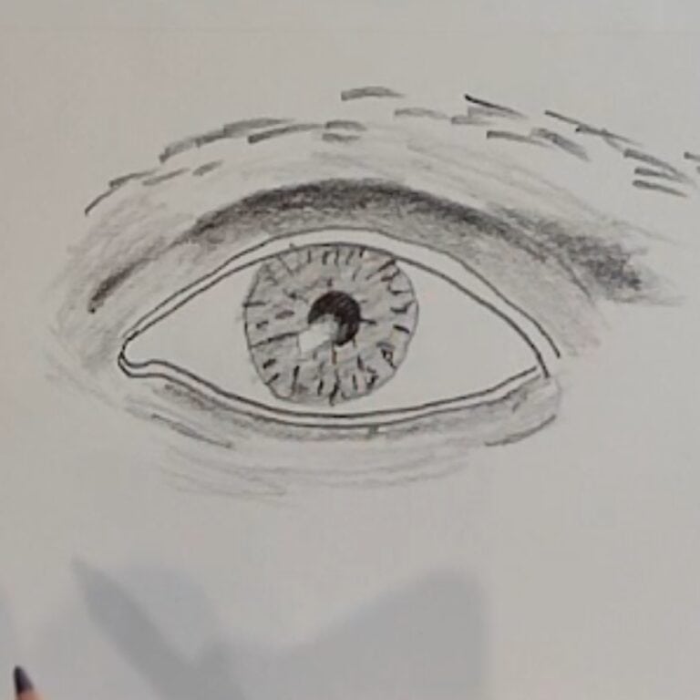 How to Sketch a Simple Eye Step-by-step Drawing Tutorial - artlooklearn.com