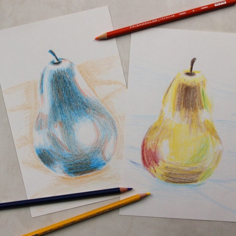 How to Draw a Pear Step by Step - artlooklearn.com