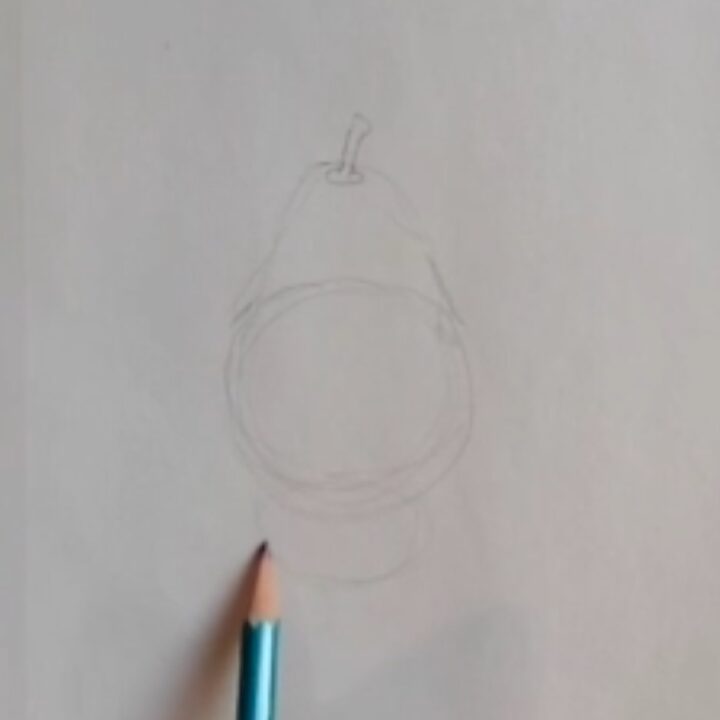 How to Draw a Pear Step by Step - artlooklearn.com