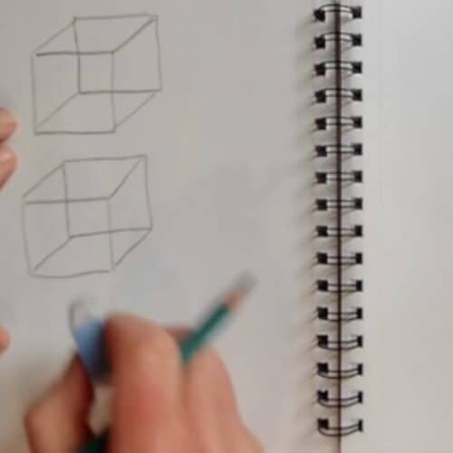How to Draw a 3d Cube - artlooklearn.com