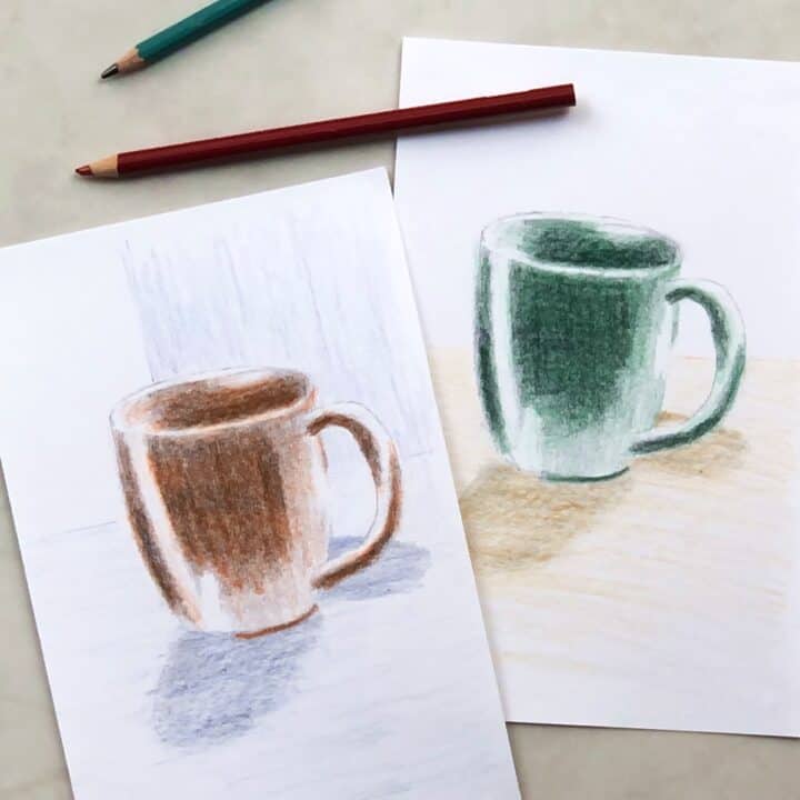 How to Draw a Coffee Mug (Cup Sketch) Beginning Drawings - artlooklearn.com