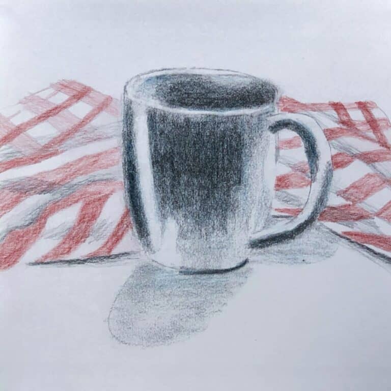 How to Draw a Coffee Mug (Cup Sketch) Beginning Drawings - artlooklearn.com