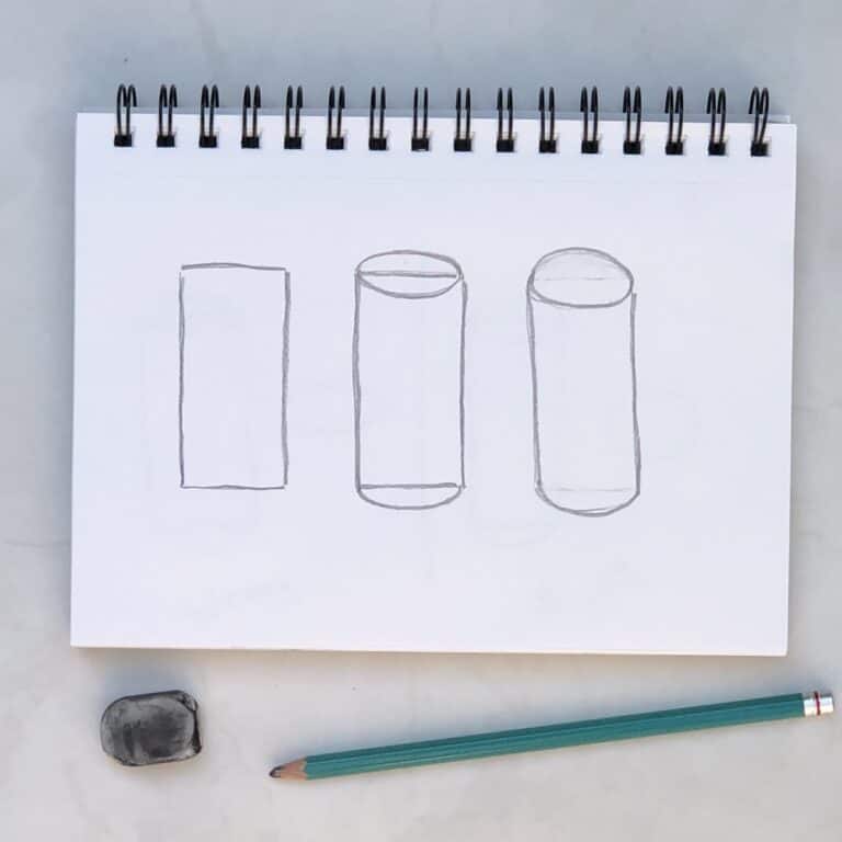 How to Draw a Cylinder in Pencil - artlooklearn.com