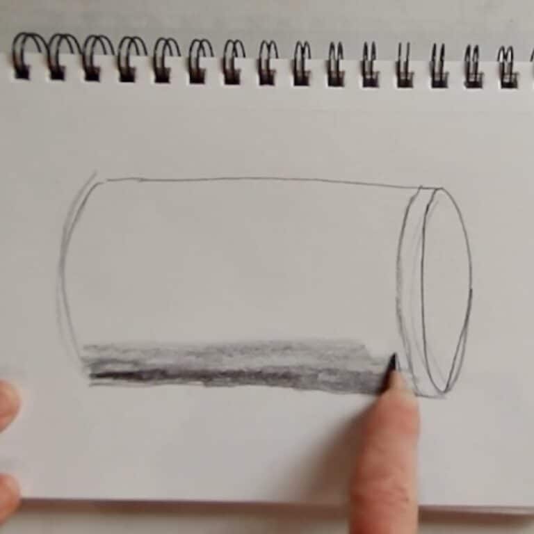How to Draw a Cylinder in Pencil - artlooklearn.com