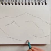 How to Draw a Mountain Landscape Easy - artlooklearn.com