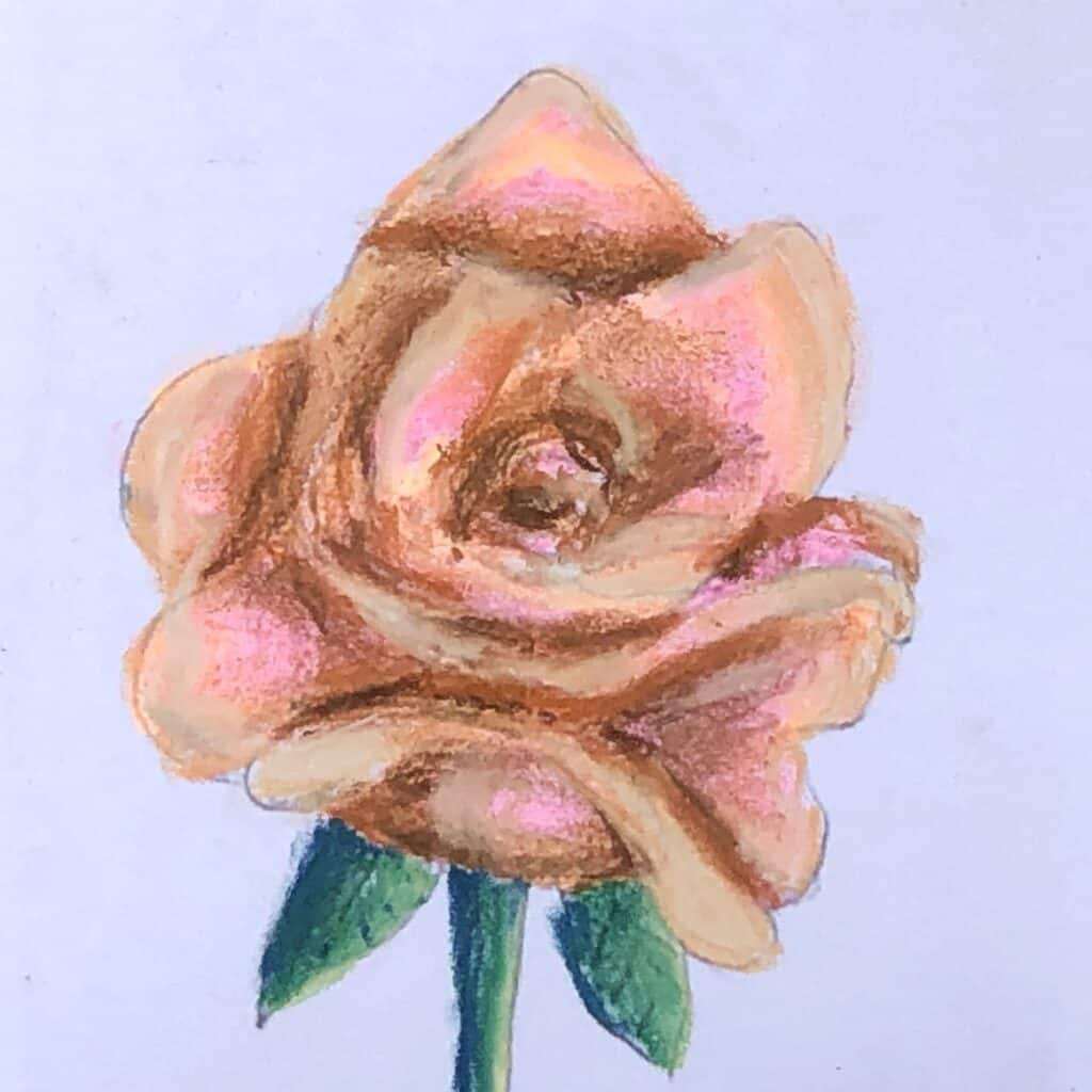 How to Draw an Easy Rose Step-by-step - artlooklearn.com