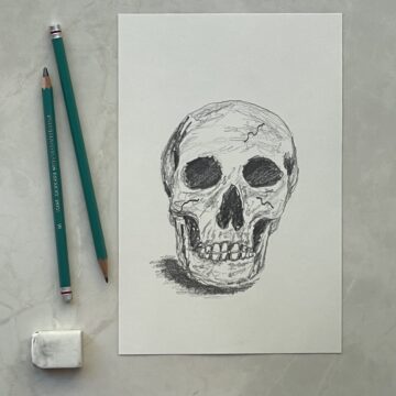 How to Draw a Skull Step by Step - artlooklearn.com
