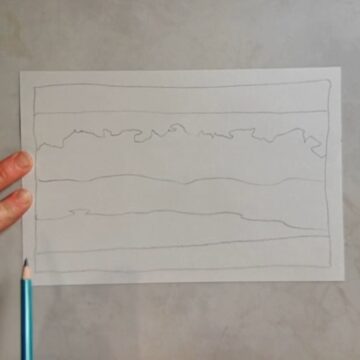 Simple Ocean Drawing Tutorial (Easy Pencil Seascape Sketch ...