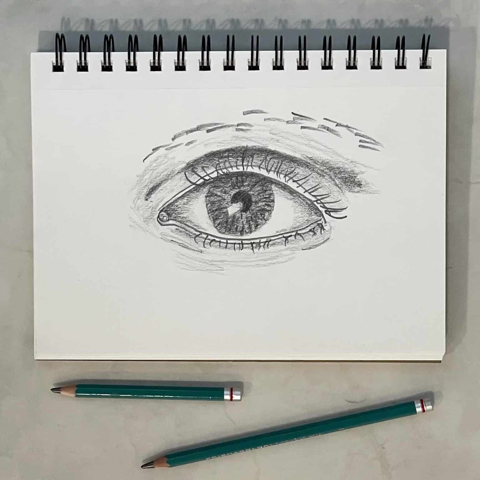 How to Sketch a Simple Eye Step-by-step Drawing Tutorial - artlooklearn.com