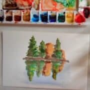 Paint Tree Reflections On Water (Simple Watercolor Tutorial ...